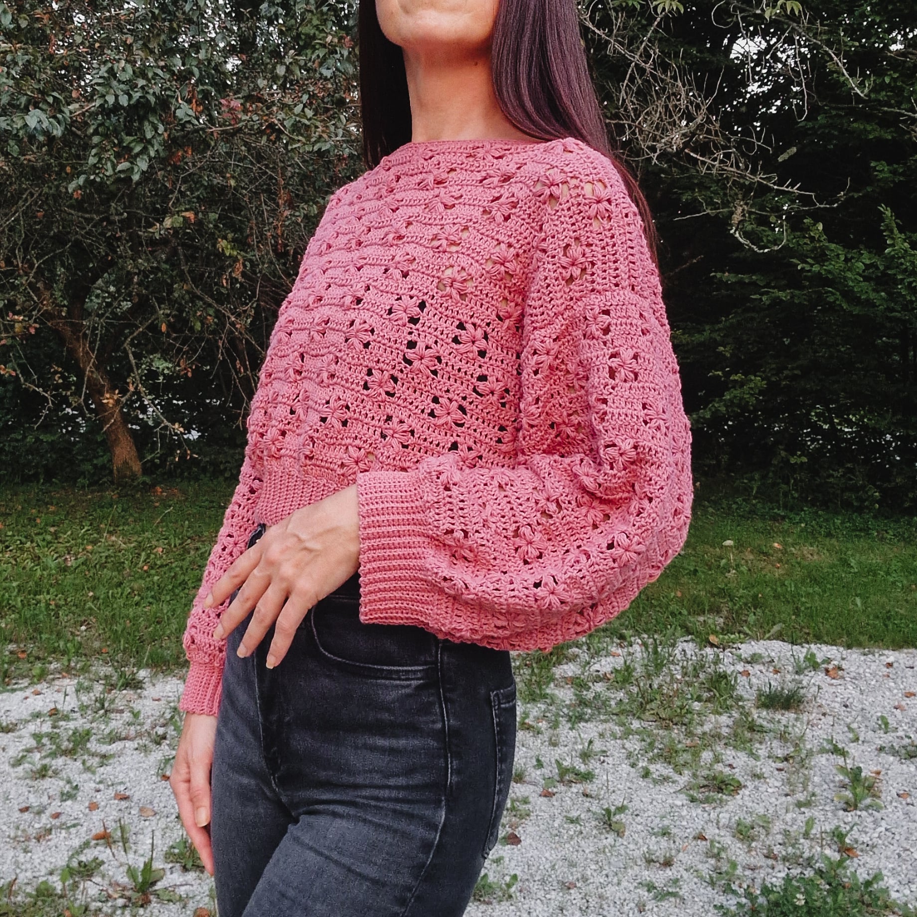 Flower Bloom Sweater | Crochet Pattern by Loops Only