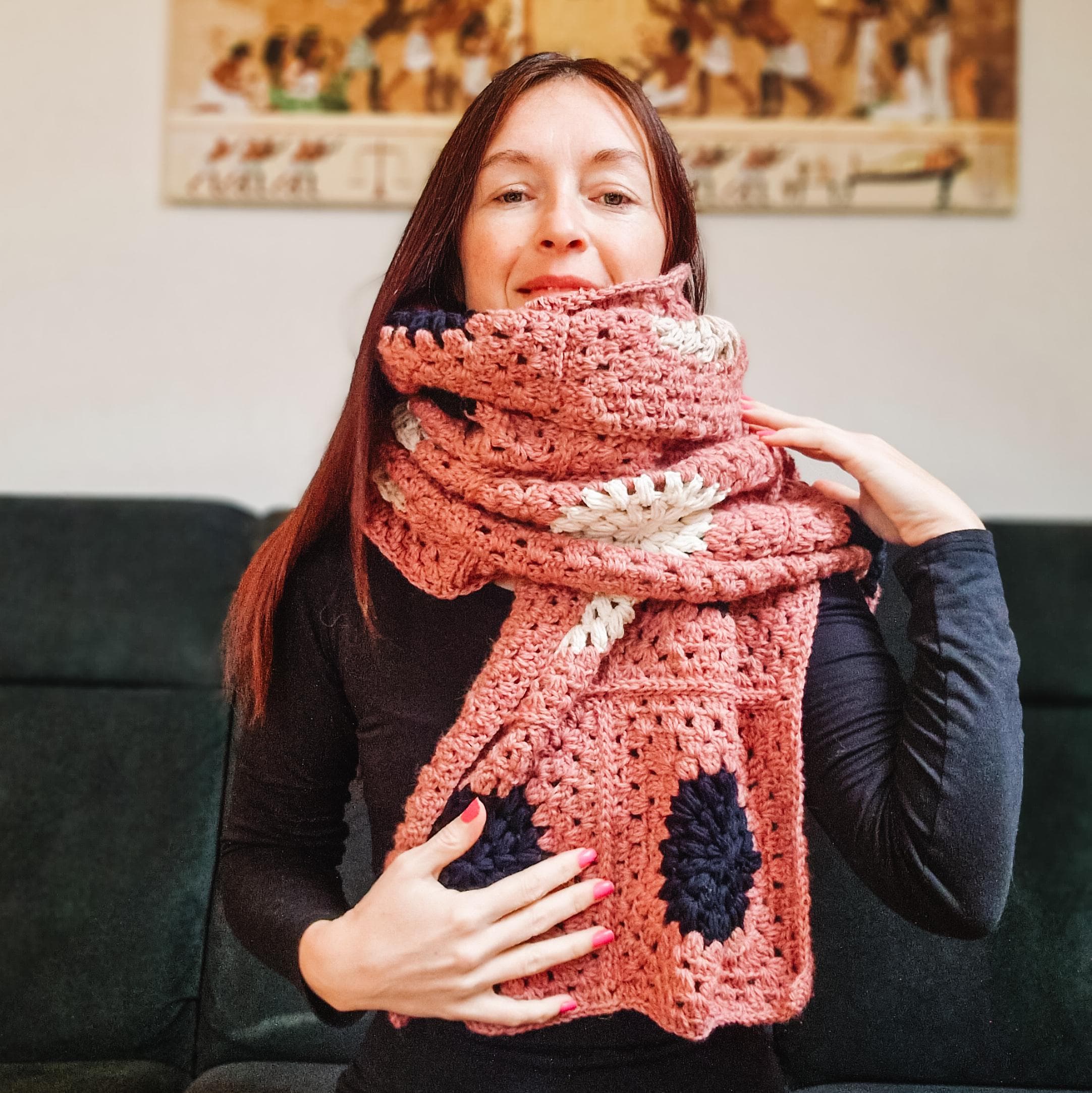 Rustic Petal Scarf – Loops Only