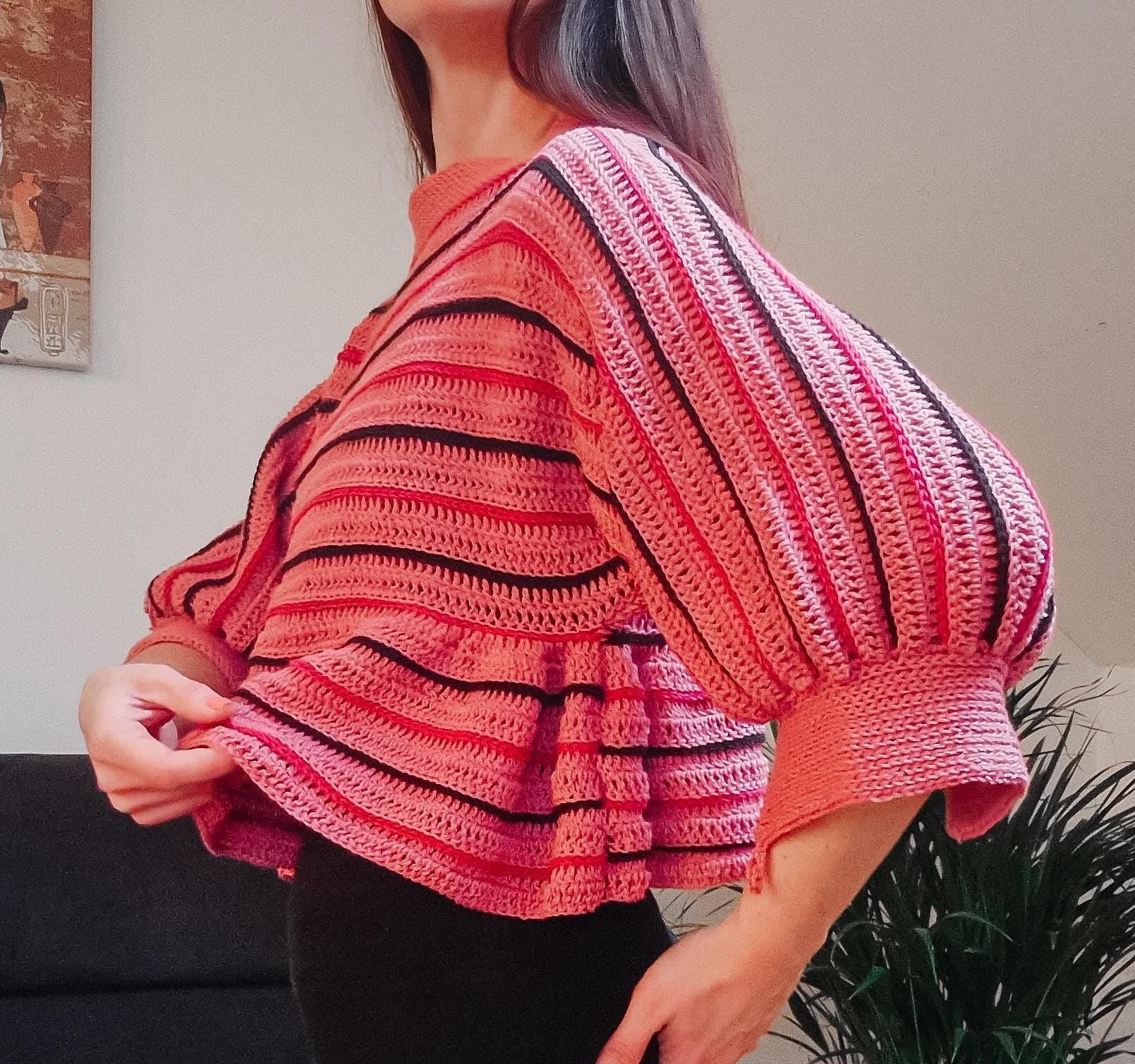 Ripple Flow Sweater | Crochet Pattern by Loops Only